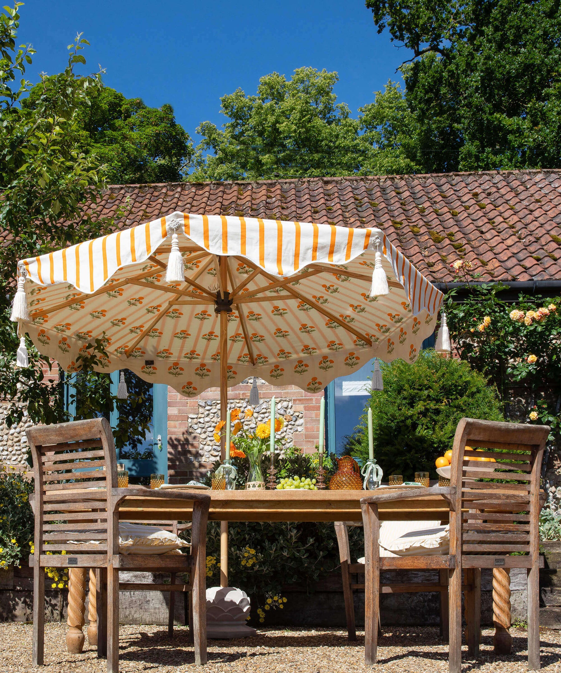 All our lovely parasols, handmade stylish garden decor
